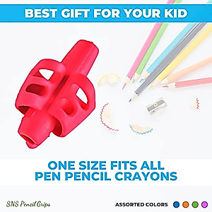 SNS Pencil Grip for Children Unique Design with Pack of 16