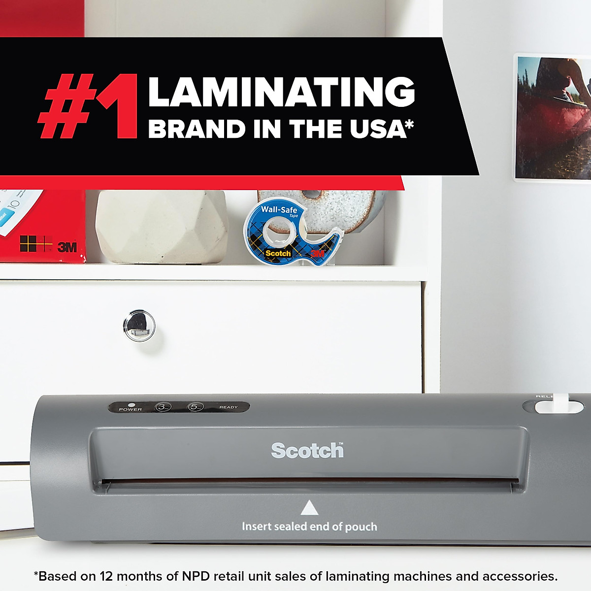 Scotch Thermal Laminator, 2 Roller System for a Professional Finish, Use for Home, Office or School, Suitable for use with Photos (TL901X)