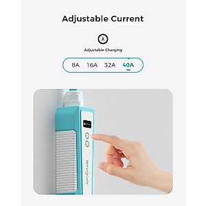 EG evgoer Level 2 EV Charger, 40A 240V Portable EV Home Charging Station, Schedule Time 8-40A Adjustable Current Electric Vehicle Charger Compatible with All J1772 EVs (20 ft)