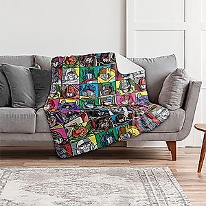 Transformers Transformers Squares Silky Touch Sherpa Back Super Soft Throw Blanket