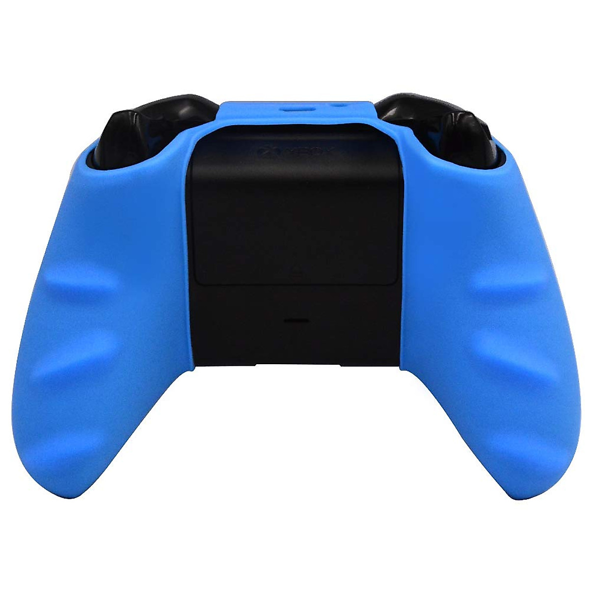 FOTTCZ Anti-Slip Soft Silicone Cover Skin Set for Microsoft Xbox One Controller which 1pcs Blue Controller Skin + 8pcs Thumb Grip Caps