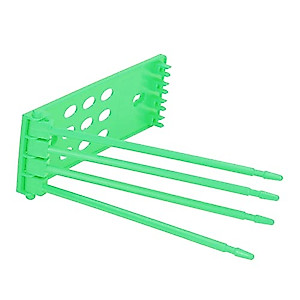 Pilipane Pigeons Foot Rings Frame, 4 Column Wear Resistant Foot Independent Design,Pigeons Bands Rack Frame Rotatable Foot Ring Pigeons Supplies,for s Chicken Duck Eagle Foot(Green), Pigeons Foot Ri