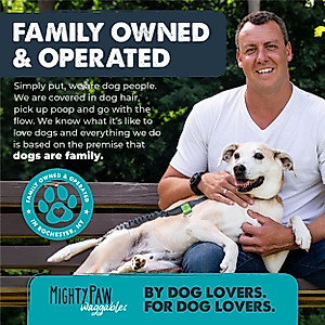 Mighty Paw Waggables Mighty Omega (Made in The USA, 120 Count) | Omega 3 Fish Oil Chew for Dogs. Salmon Oil for Dogs Skin and Coat Supplement. Soft Chew Fish Oil for Dogs - DHA & EPA, Bacon Flavor