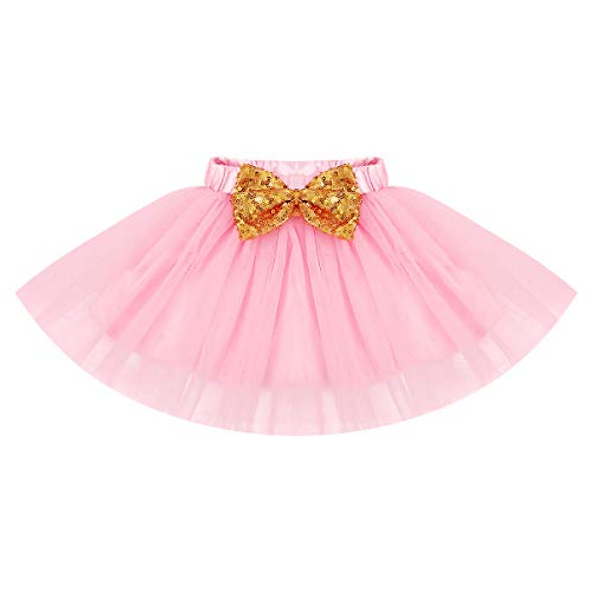 Baby Girls 1st/2nd/3rd Birthday Princess Cake Smash Baptism Tutu Party Dress Short Sleeve Top Romper Shirt+Ruffle Tulle Skirt+Sequin Bow Headband 3PCS Summer Outfit Pink-Young Wild Three 3T