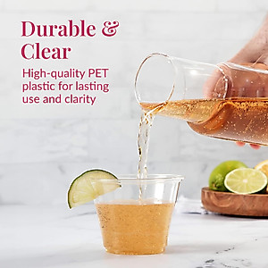250 Clear Plastic Cups | 9 oz Plastic Cups | Clear Disposable Cups | PET Clear Cups | Plastic Water Cup | Plastic Wine Glasses | Clear Plastic Party Cups | Bulk Plastic Tumblers