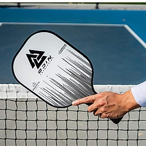 Odin Pickleball Paddles Set of 2 Premium Graphite Polypropylene Honeycomb Core Pickle Ball Paddles - 3 Balls Ultra Cushion Grip - Pickleball Racket Case Bag - Gift for Men Women Indoor Outdoor Games