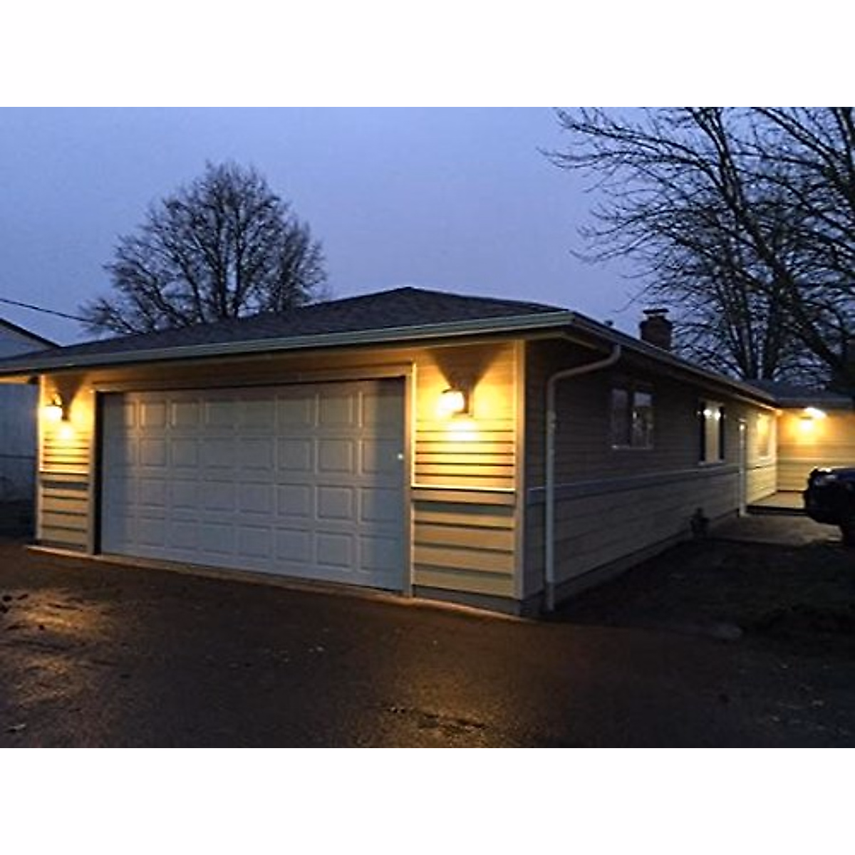 Home Decorators Collection Brimfield 180-Degree 1-Light Aged Iron Motion-Sensing Outdoor Wall Lantern