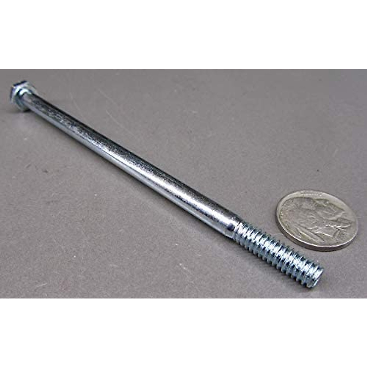 Grade 5 Zinc Steel Hex Bolts RH PT 1/4"-20 x 5.00" Length 50 pcs