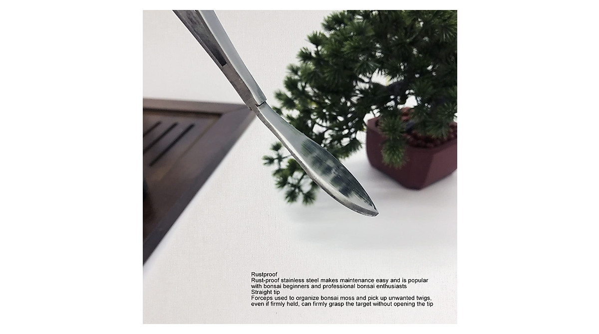 Stainless Steel Tweezers 8.7inch - Versatile Bonsai and Multi-Tool