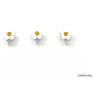 Modern Wall Hook Daisy - Kids Room decor, Coat Hook, Decorative Wall Hook, Wall Pegs, Wall Key Hanger, Kids Nursery Room