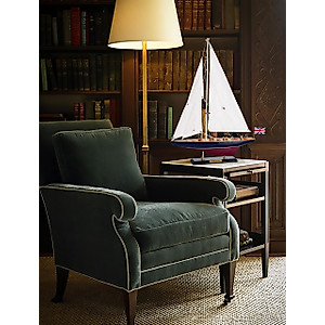 SAILINGSTORY Wooden Sailboat Model Ship Sailboat Decor Yacht Endeavour 1/100 Scale 1934 America's Cup Replica