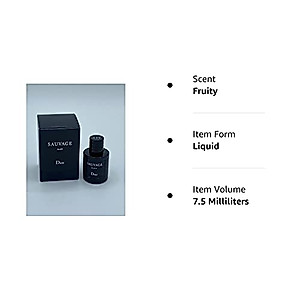 Dior Sauvage Elixir 0.25 Fl Oz / 7.5 mL Deluxe Travel Size Mini Bottle
