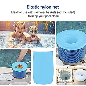 YZNlife Pool Skimmer Socks, 50 PCS Swimming Pool Socks for Filter, Skimmers Cleans Debris and Leaves for In-Ground and Above Ground Pools