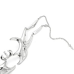 KF Ornament CyberPunk Cyborg Masquerade Mask, Half Face Mardi Gras Mask Metal Mask Liquid Irregular Fluid Face for Halloween/Costume/Phantom of the Opera (Cyberpunk)