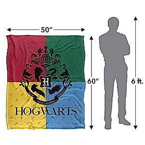 Harry Potter Blanket, 50"x60" Harry Potter House Pride Hogwarts Silky Touch Super Soft Throw Blanket