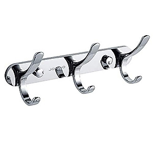 JOMOO 8 Inch Coat Hooks Towel Clothes Backpack Hat Rack Robe Jacket Bathrobe Scarf Hanger Multifunctional Towel Stand Chrome
