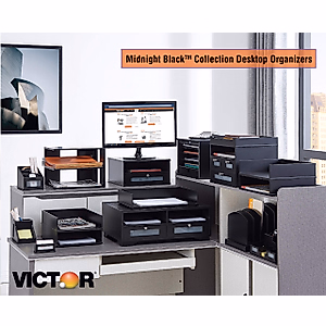 Victor 1120-5 Midnight Black Corner Shelf