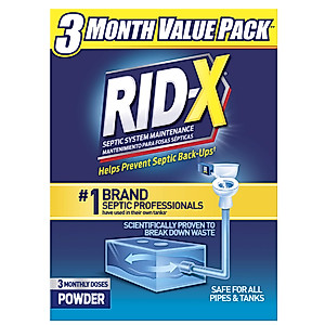 RID-X Septic Treatment, 3 Month Supply Of Powder, 29.4 oz