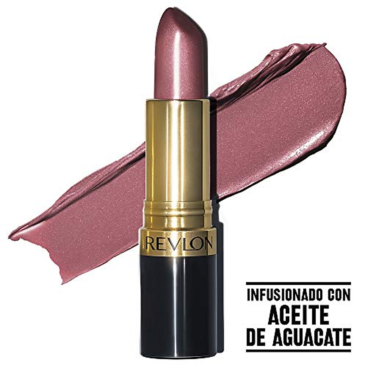 Revlon Super Lustrous Lipstick, High Impact Lipcolor with Moisturizing Creamy Formula, Infused with Vitamin E and Avocado Oil in Mauves & Trends, Blushing Mauve (460) 0.15 oz