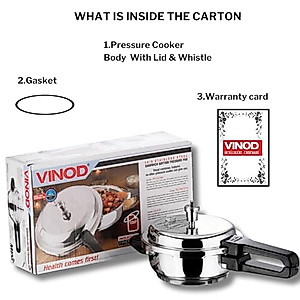 Vinod P-Sen Splendid Stainless Steel Sandwich Bottom Pressure Pan, Senior