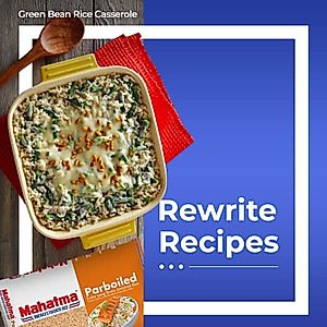 Mahatma Extra Long Grain Enriched Parboiled Rice/Gold Rice, Extra Long Grain Rice Bulk Bag, 32-Ounce Rice Bag