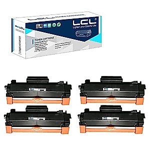 LCL Compatible Toner Cartridge Replacement for Brother TN760 TN-760 TN730 TN-730 3000 Pages with Chip HL-L2350DW HL-L2390DW HL-L2395DW HL-L2370DW HL-L2310D HL-L2370DN HL-L2357DW (4-Pack Black)