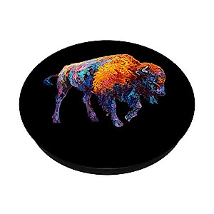 Buffalo Shirt Bison American Buffalo Gift PopSockets Swappable PopGrip