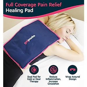 Magic Gel Reusable Large Ice Pack (15" x 11") - FSA HSA Eligible - Reusable Ice Pack Perfect for Back, Hip, Knee, Leg, Lower Back - Reusable Flexible Ice Packs for Body and Full Back