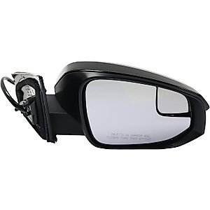 Kool Vue Passenger Side Power Heated Mirror for Toyota RAV4 2016-2018 Manual Fold With Signal Light & Spotter Glass Paintable North America Built Vehicle