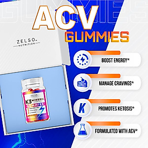 ZELSO (3 Pack) K3 Mineral Gummies Nutrition, The Original K3 Formula Pills Now in Gummy, Advanced Vitamins Plus Multivitamin, 90 Day Supply
