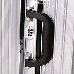 JenKin Luggage Protector Suitcase Cover PVC Waterproof Travel Suitcase Fits Most 20" 22" 24" 26" 28" (30'')