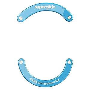 Superglide - Fastest and Smoothest Mouse Feet/Skates Made with Ultra Strong Flawless Glass Super Fast Smooth and Durable Sole for Logitech G703 / G603 / G403 [Blue]