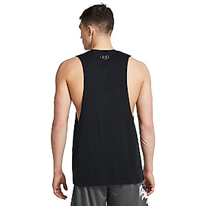 Under Armour Men's Sportstyle Left Chest Cut-Off T-Shirt , Black (001)/Black, Medium