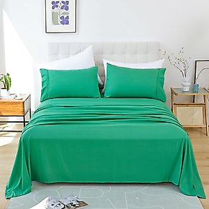 Twin Sheet Set - 3 Piece Soft Breathable Bed Sheets for Twin Size Bed, Extra Deep Pocket Lxuury Brushed Sheets, Cooling Hotel Bedding Sheets and Pillowcases, Wrinkle Free Oeko-Tex Sheets