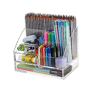 Outanaya Acrylic Desk Drawer Clear Storage Organizer Jewelry Organizer Transparent Storage Drawers