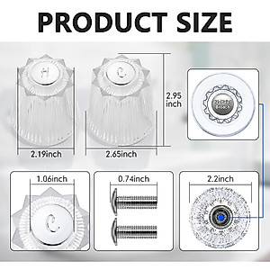 OasisFlow Shower Faucet Handle Replacement Compatible with 88262 Price Pfister（2pac）
