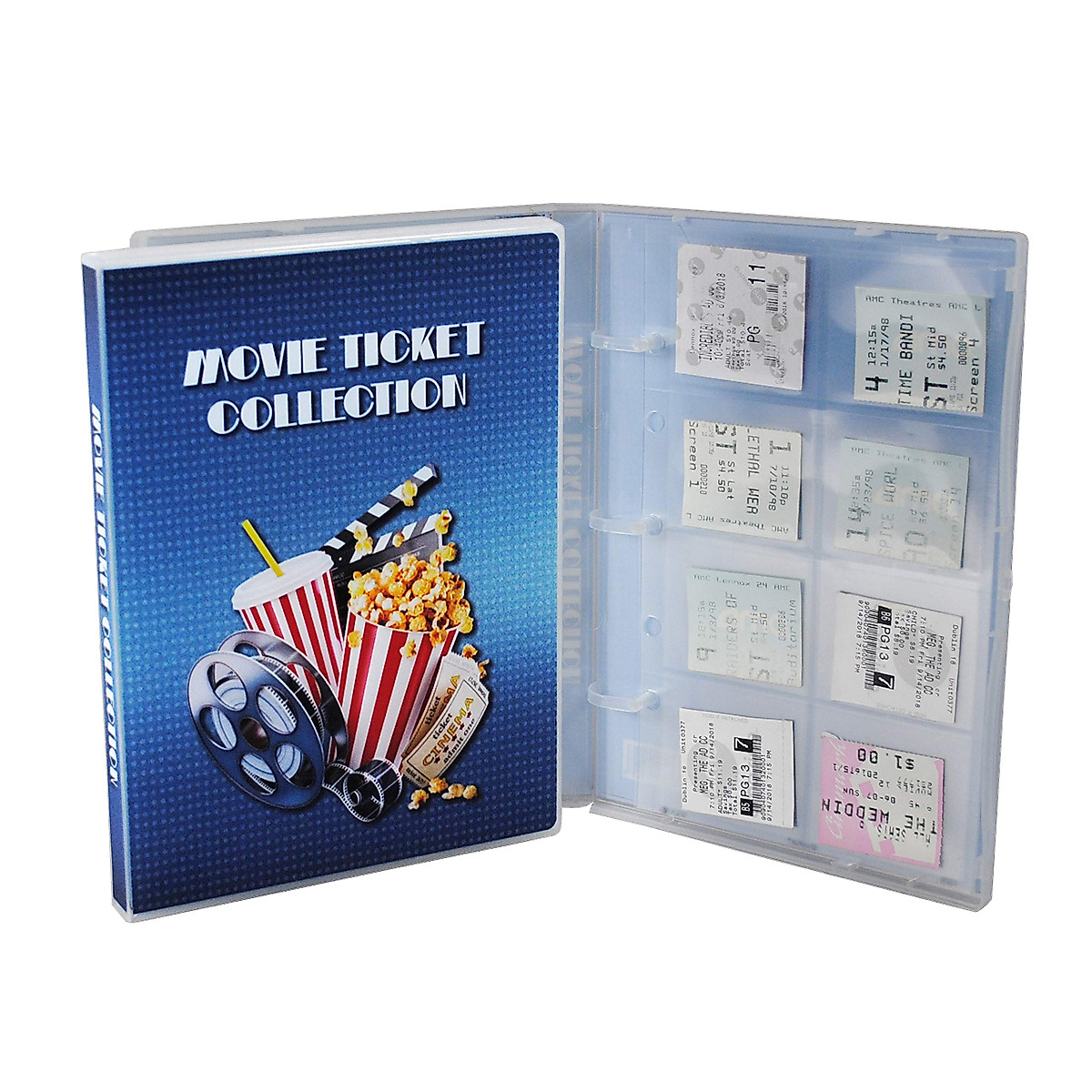 UniKeep® Movie Ticket Collection Case with Acid-Free Pages and Integrated Binder Rings