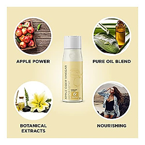Cowash Apple Cider Vinegar Conditioner – Clarifying and Cleansing Conditioner for Hair Care with Plant Based Keratin Argan Oil and Rosemary Oil for Hair - Sulfate Free Conditioner for Dry Damaged Hair