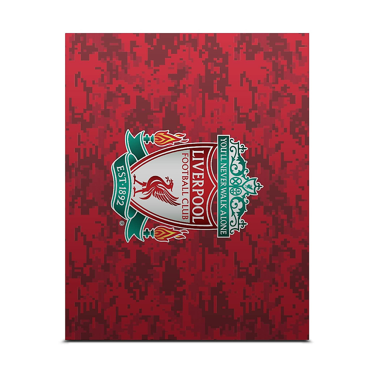 Head Case Designs Officially Licensed Liverpool Football Club Crest Red Camouflage Art Vinyl Sticker Gaming Skin Decal Cover Compatible With Xbox One X Console and Controller Bundle
