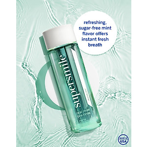 Supersmile Oral Rinse Mouthwash - Clinically Formulated Mint Flavored Sugar Free Dental Mouthwash - Fresh Breath - Anti-Germicidal - Alcohol-Free (16 Fl Oz)