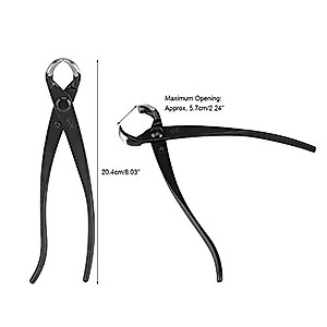 GLOGLOW 204mm 8inch Knob Branch Cutter, Garden Fruit Tree Hollow Concave Cutter Tool with Round Gardening Bonsai Tools Scissors