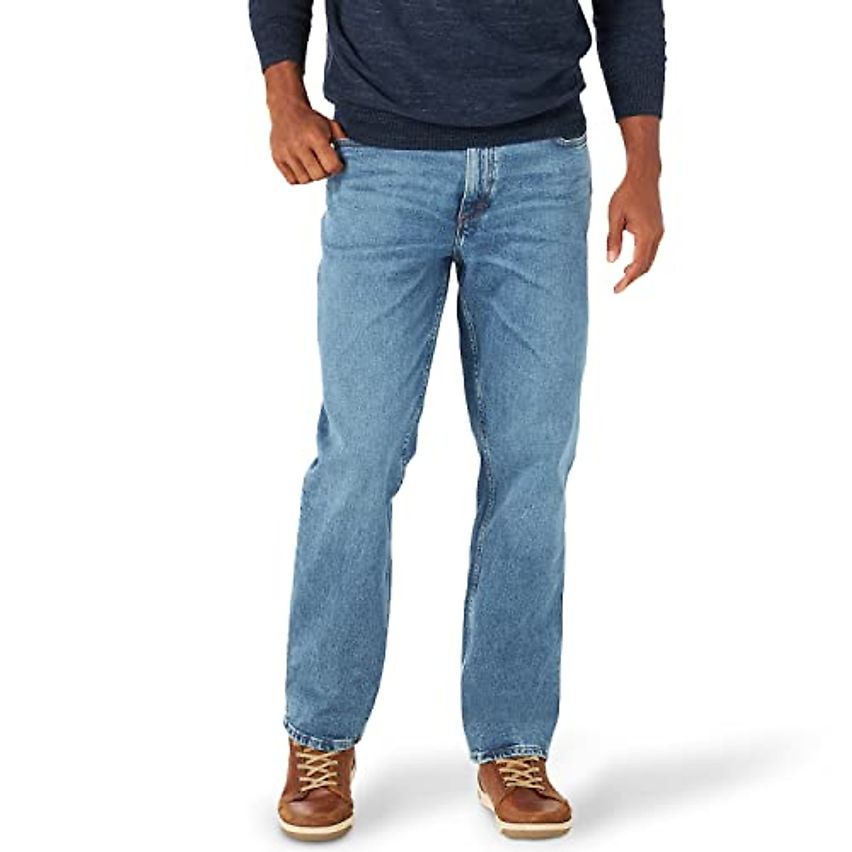 Lee Men's Legendary Relaxed Straight Jean, True Blue, 38W x 30L