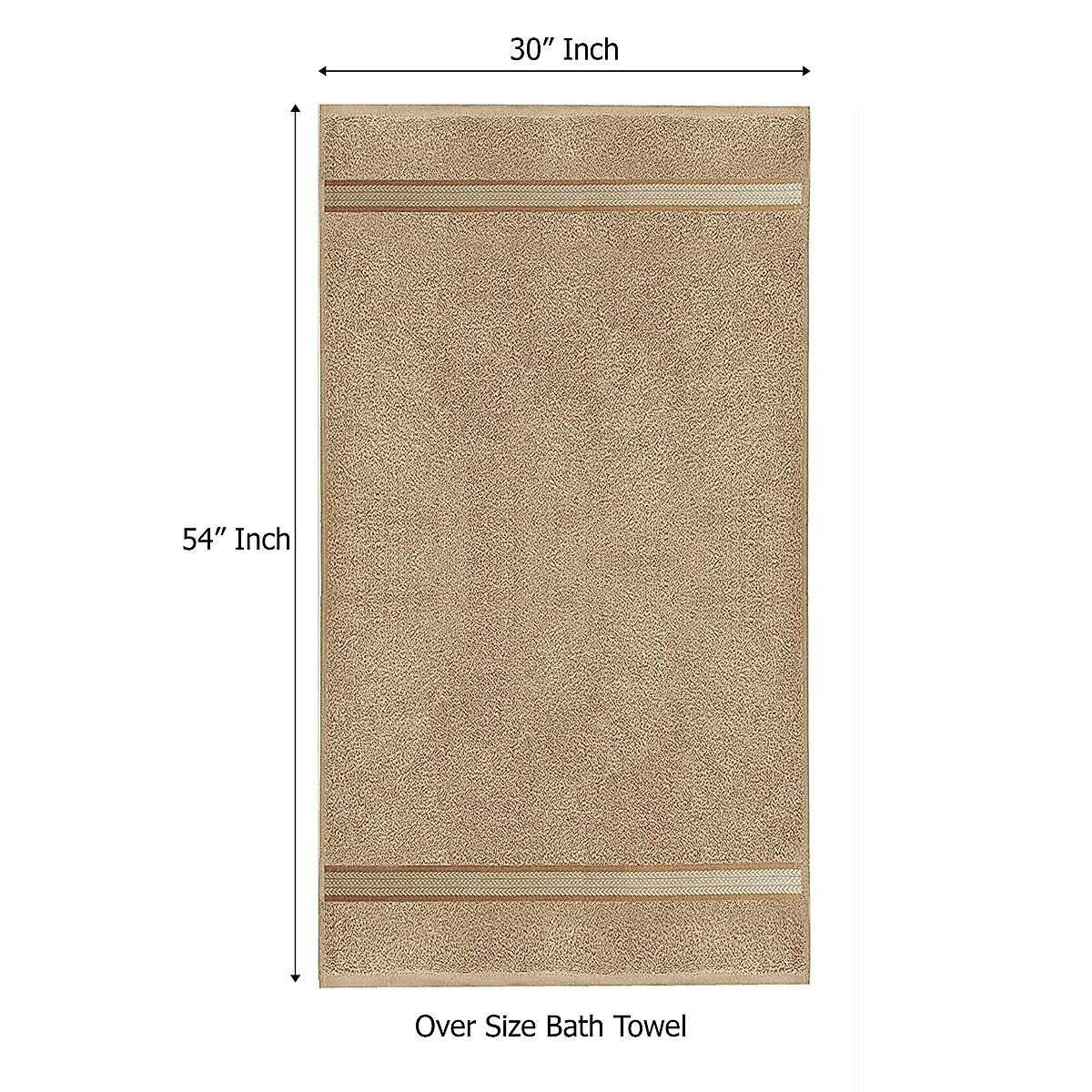 COTTON CRAFT Ultra Soft Oversized Bath Towels - 4 Pack Extra Large Bath Towel Set - 30x54 - Absorbent Everyday Luxury Hotel Spa Gym Shower Beach Pool Camp Travel Dorm - 100% Cotton - Easy Care - Linen