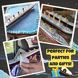 TitanicToyCo RMS Titanic Model Ship 1 Ft Long Assembled Titanic Toys For Kids, Historically Accurate Titanic Toy, Titanic Ship, Titanic Cake Topper, Titanic Figurine, Titanic Boat, Titanic Replicas
