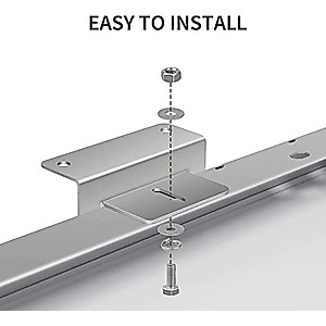 HQST Solar Panel Mounting Brackets with Nuts and Bolts Set of 4 Units, Supporting for RV, Boat, Roof, Wall and Other Off Gird Installation