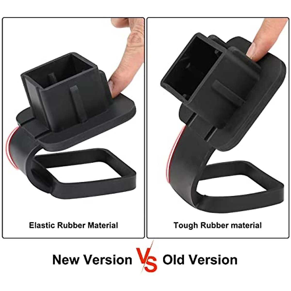 2PCS 2 Inch Trailer Hitch Cover, Receiver Tube Hitch Plug Insert Cap Compatible with Class 3 4 5 Hitches for Toyota Ford Jeep Chevrolet Nissan Dodge Ram Porsche Mercedes Benz Ranger ATV UTV