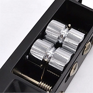 KENID Black Touch-Type Lock Double Roller Catch Cupboard Cabinet Door Latch Home Kitchen Tools 1Pcs