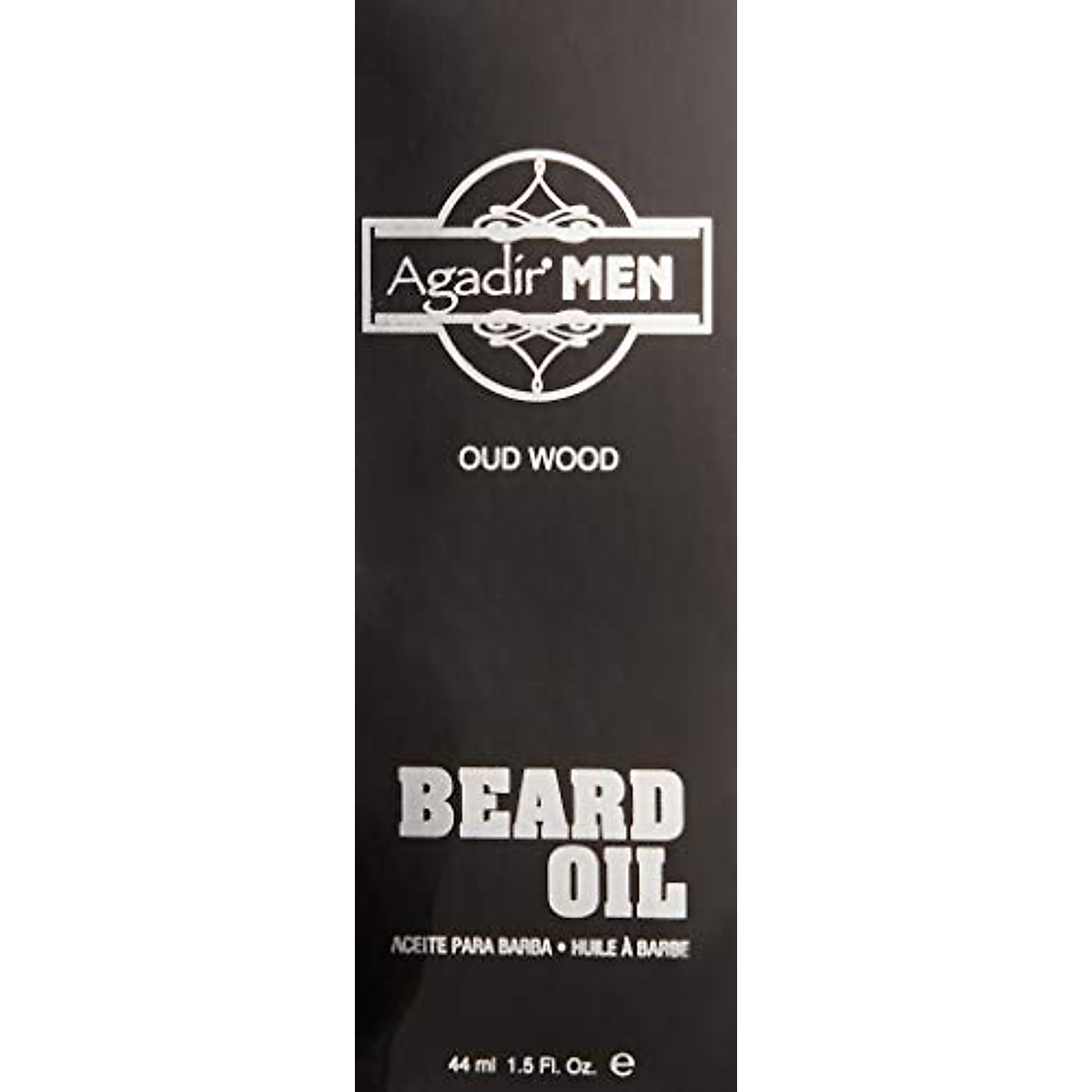 AGADIR Oud Wood Beard Oil, 1.5 Fl Oz