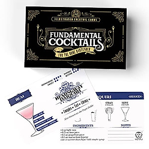 Cocktail Recipe Cards | Fundamental Cocktails for the Home Bartender