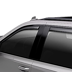 Auto Ventshade [AVS] In-Channel Ventvisor | 2007 - 2010 Saturn Outlook, 2007 - 2016 GMC Acadia, 2017 Acadia Limited - Smoke, 4 pc. | 194632